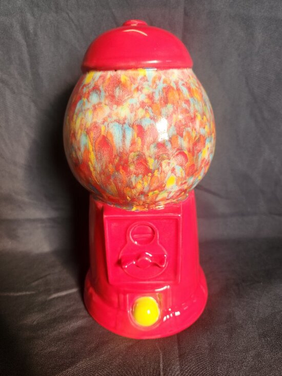 Accessories | Reactive Glaze Ceramic Gumball Machine Coin Bank Art ...